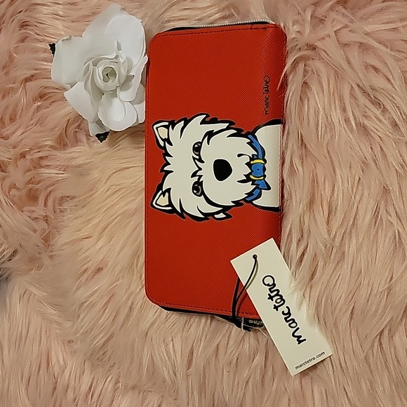 Marc Tetro | Bags | Marc Tetro Nwt Red Wallet Scotty Dog | Poshmark